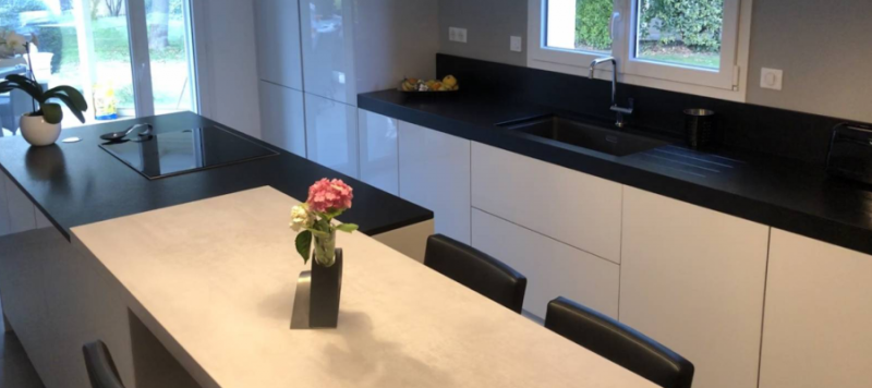 Cozinha em granito Negro Zimbabwe - Mármores Freitas